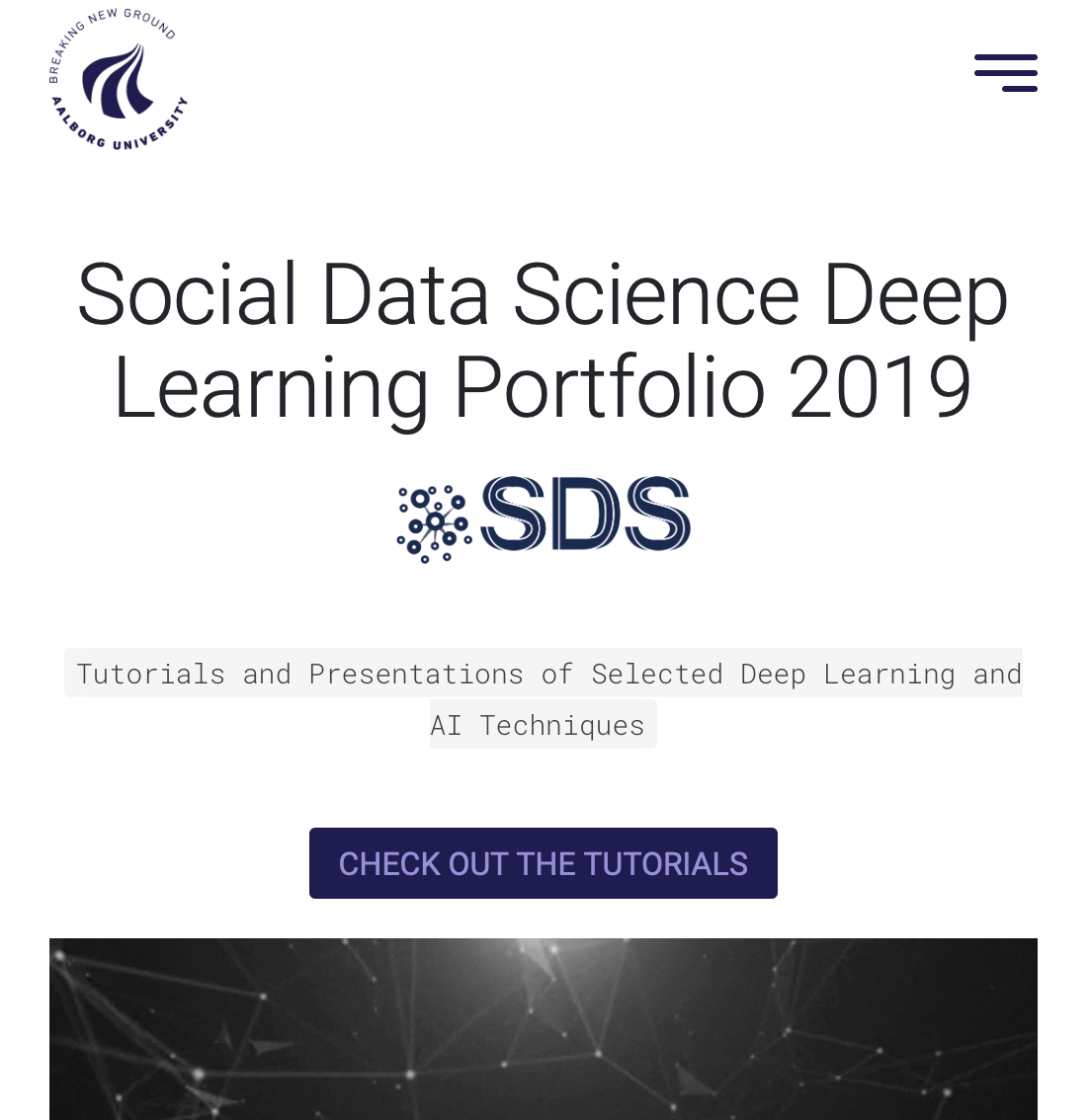 AAU Social Data Science Deep Learning - 2019 Portfolio