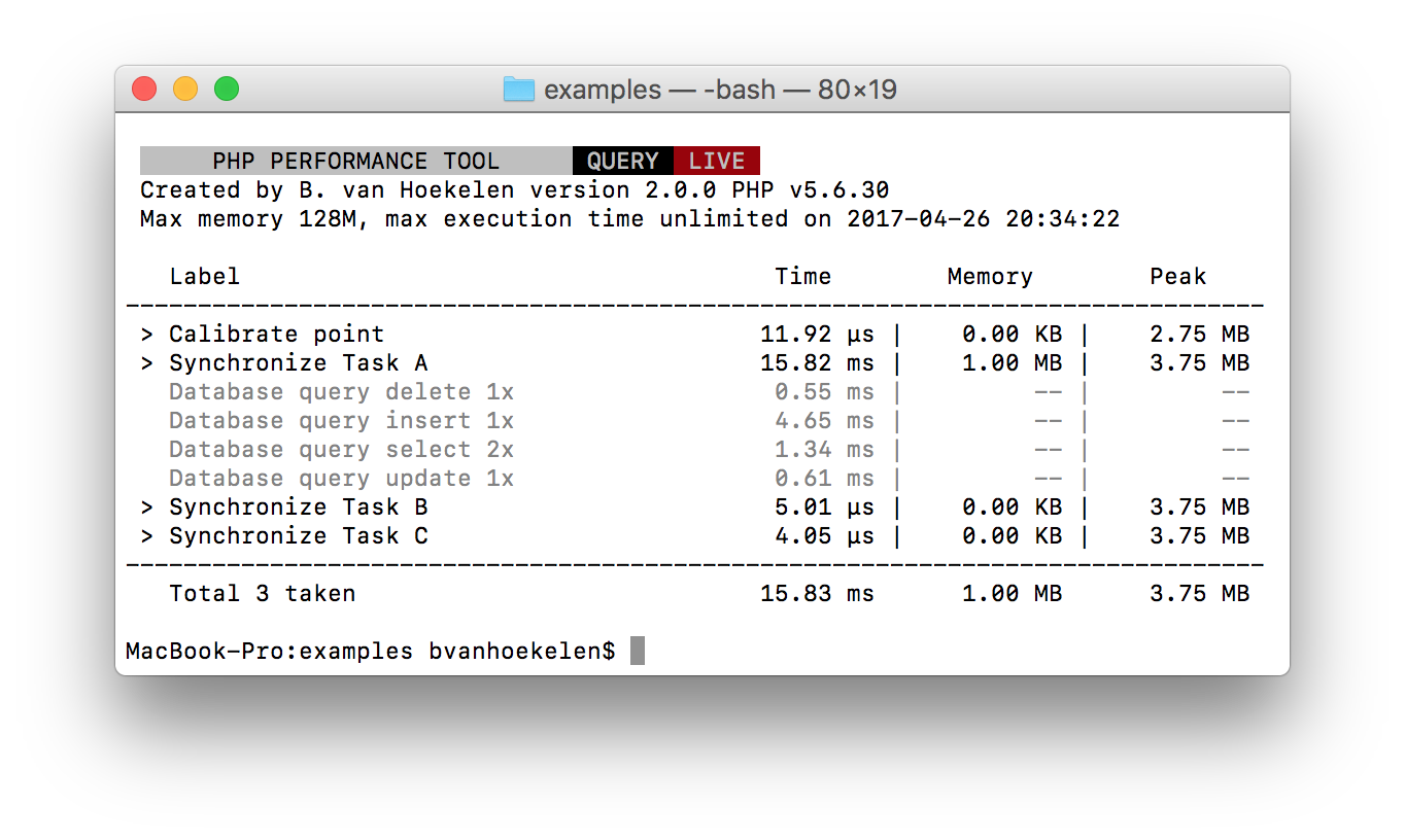 bvanhoekelen/performance - Packagist