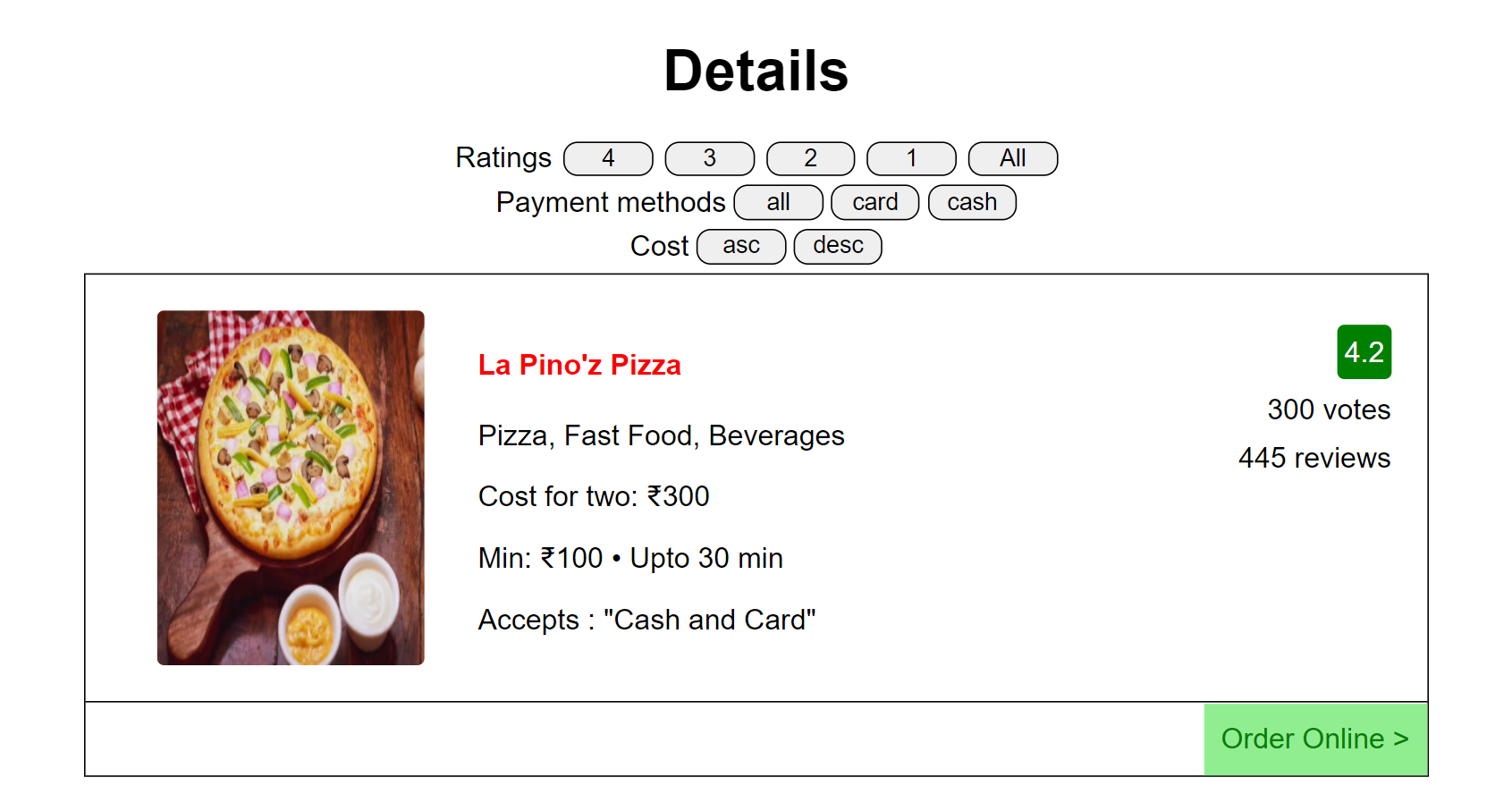restaurant-details - Codesandbox