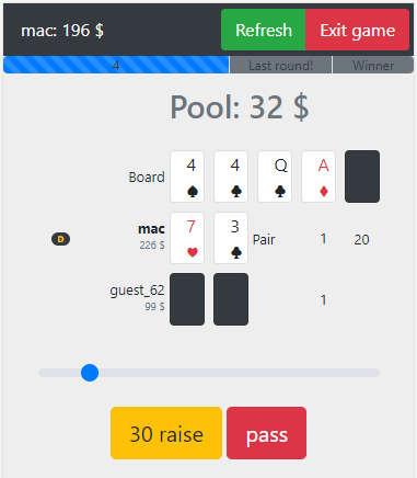 GitHub - koualsky/texas-holdem: Texas Hold'em Poker Webapp