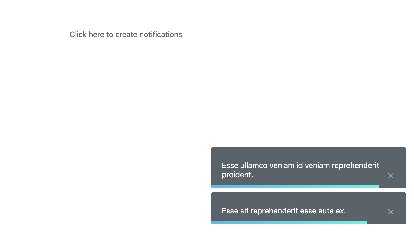 Notification Hub - Codesandbox