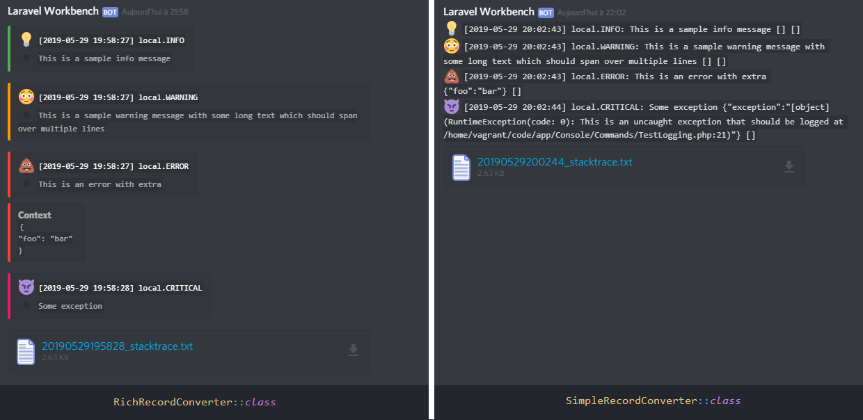 zamcoder/laravel-discord-log-notification - Packagist